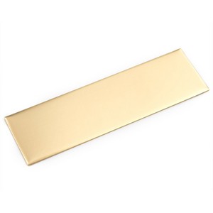 Custom Engravable Rectangle Brass Plate